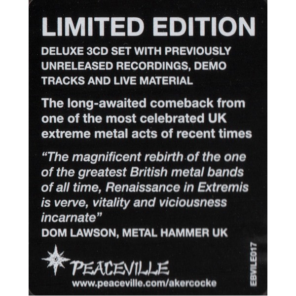 AKERCOCKE - Renaissance In Extremis - 3-CD Earbook Deluxe Edition ...